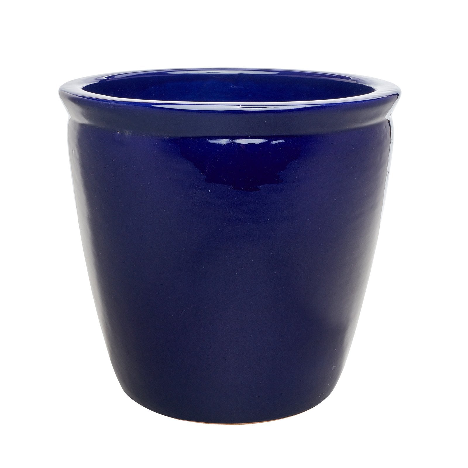 This slightly curved, glazed pot comes in 6 sizes and a variety of ...